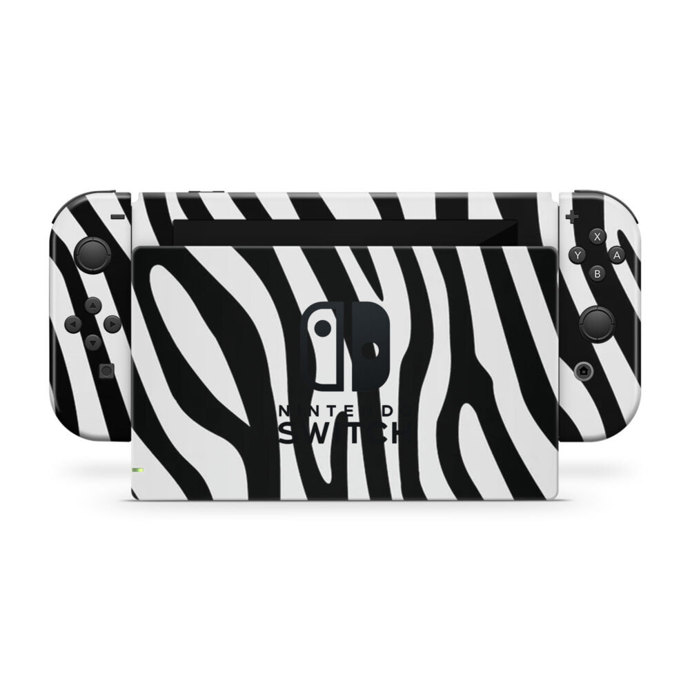 Nintendo Switch Black And White Skin - WrapitSkin The Ultimate Protection!