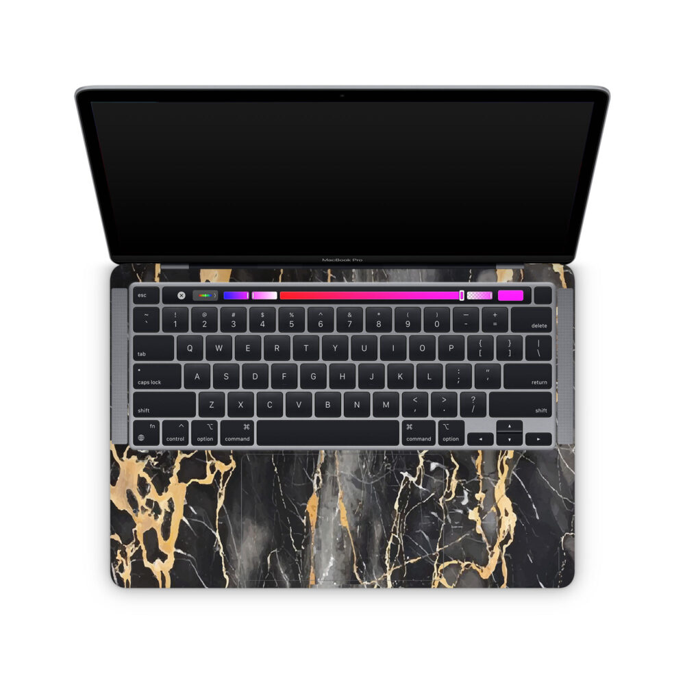 MacBook Pro 13'' (M1 2020) Black Gold Fusion Art Skin - WrapitSkin The Ultimate Protection!