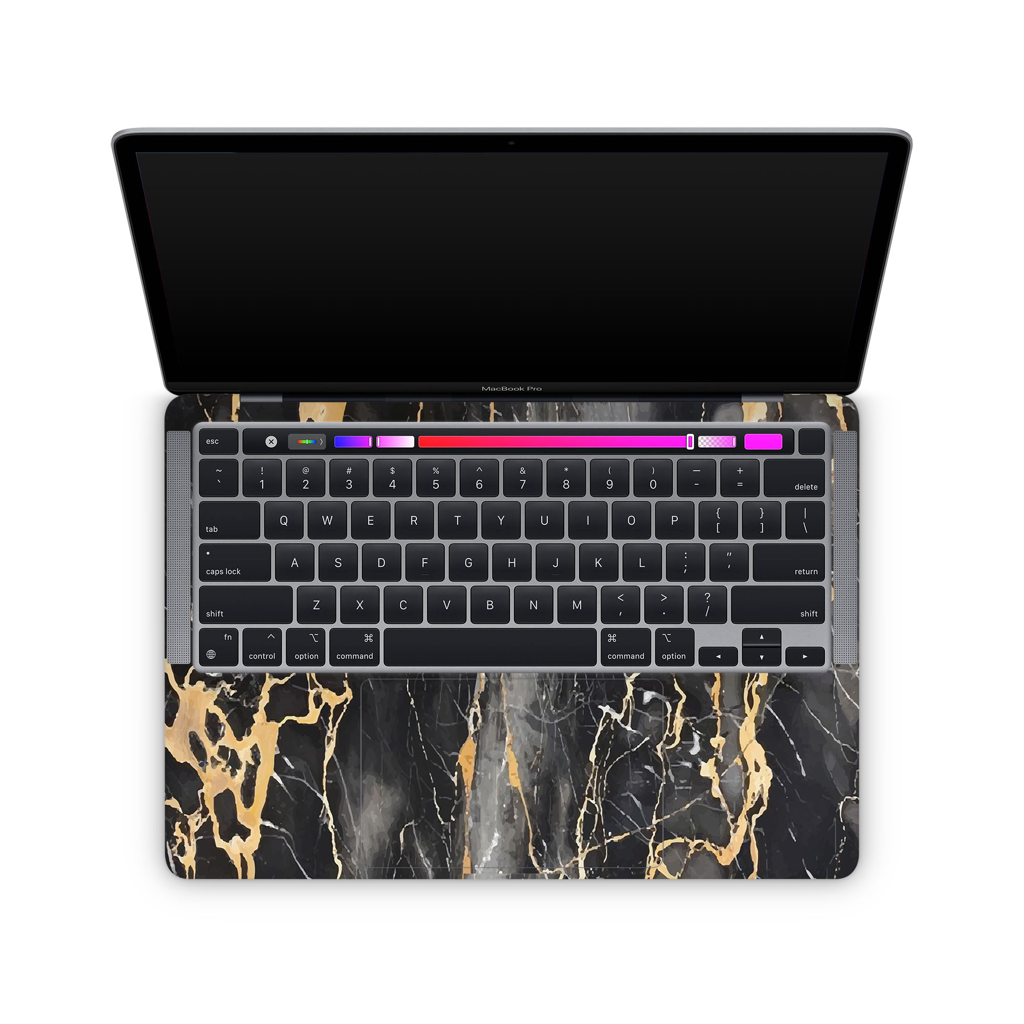 MacBook Pro 13'' (M1 2020) Black Gold Fusion Art Skin - WrapitSkin The ...