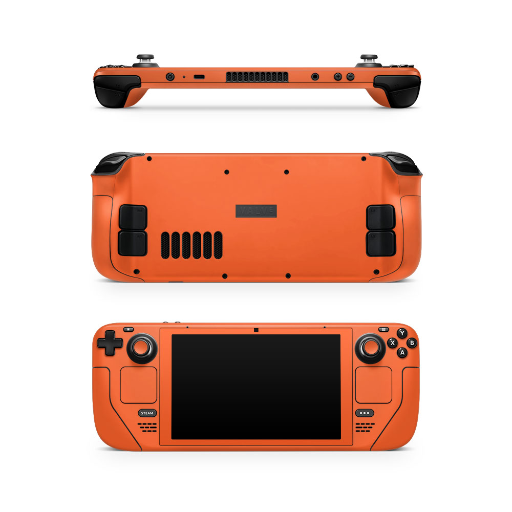Steam Deck Matte Orange Skin - WrapitSkin The Ultimate Protection!