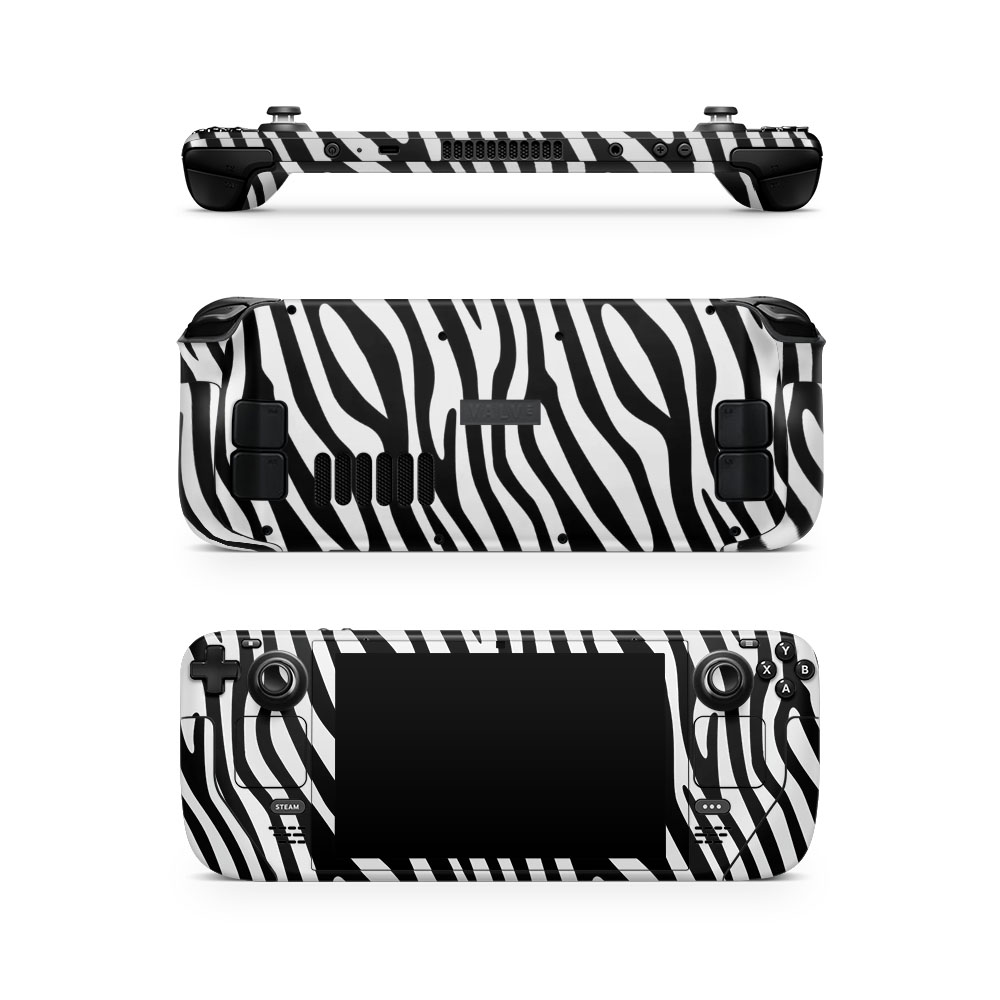 Steam Deck Black And White Skin - WrapitSkin The Ultimate Protection!