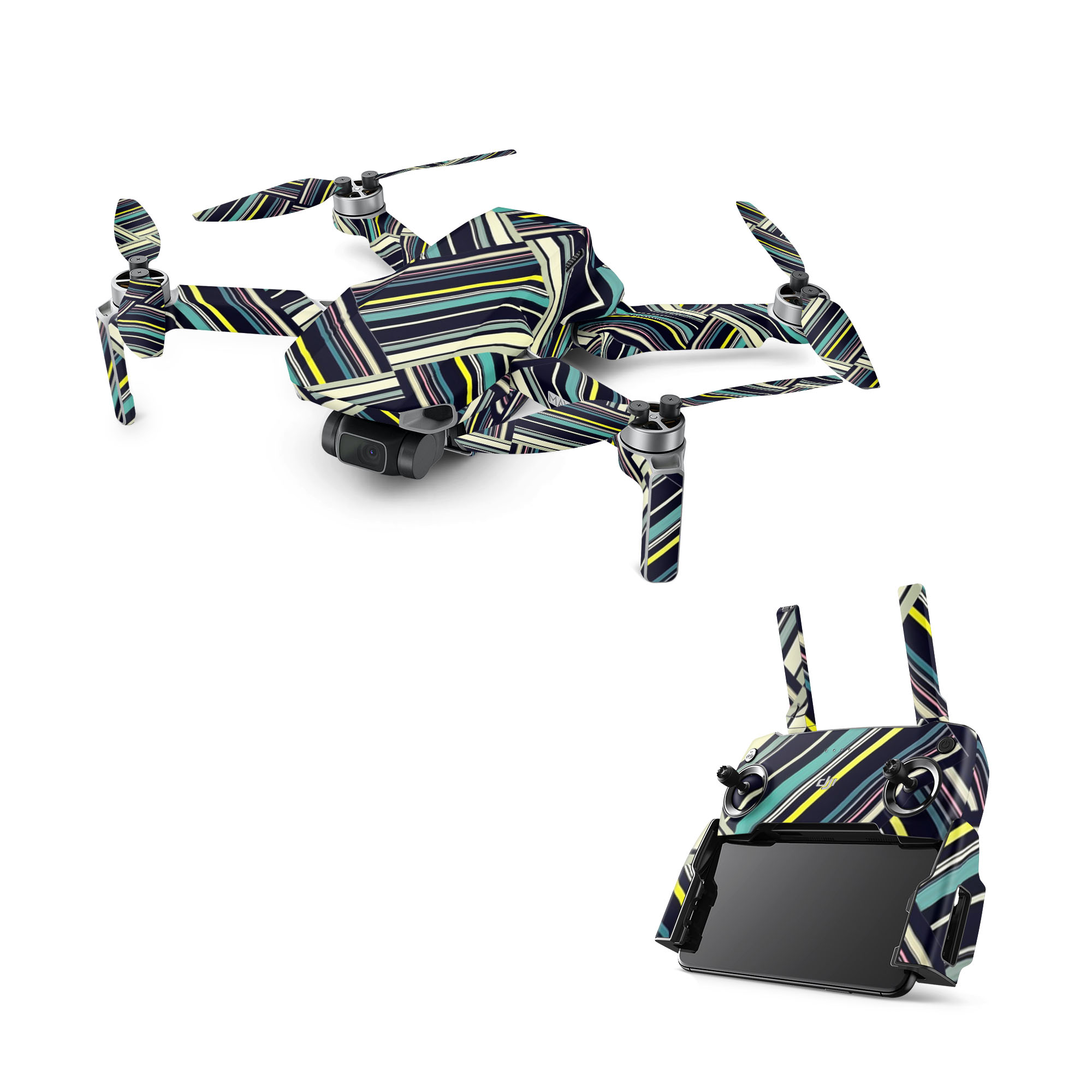 DJI Mavic Mini Striped Abstract Skin - WrapitSkin The Ultimate Protection!