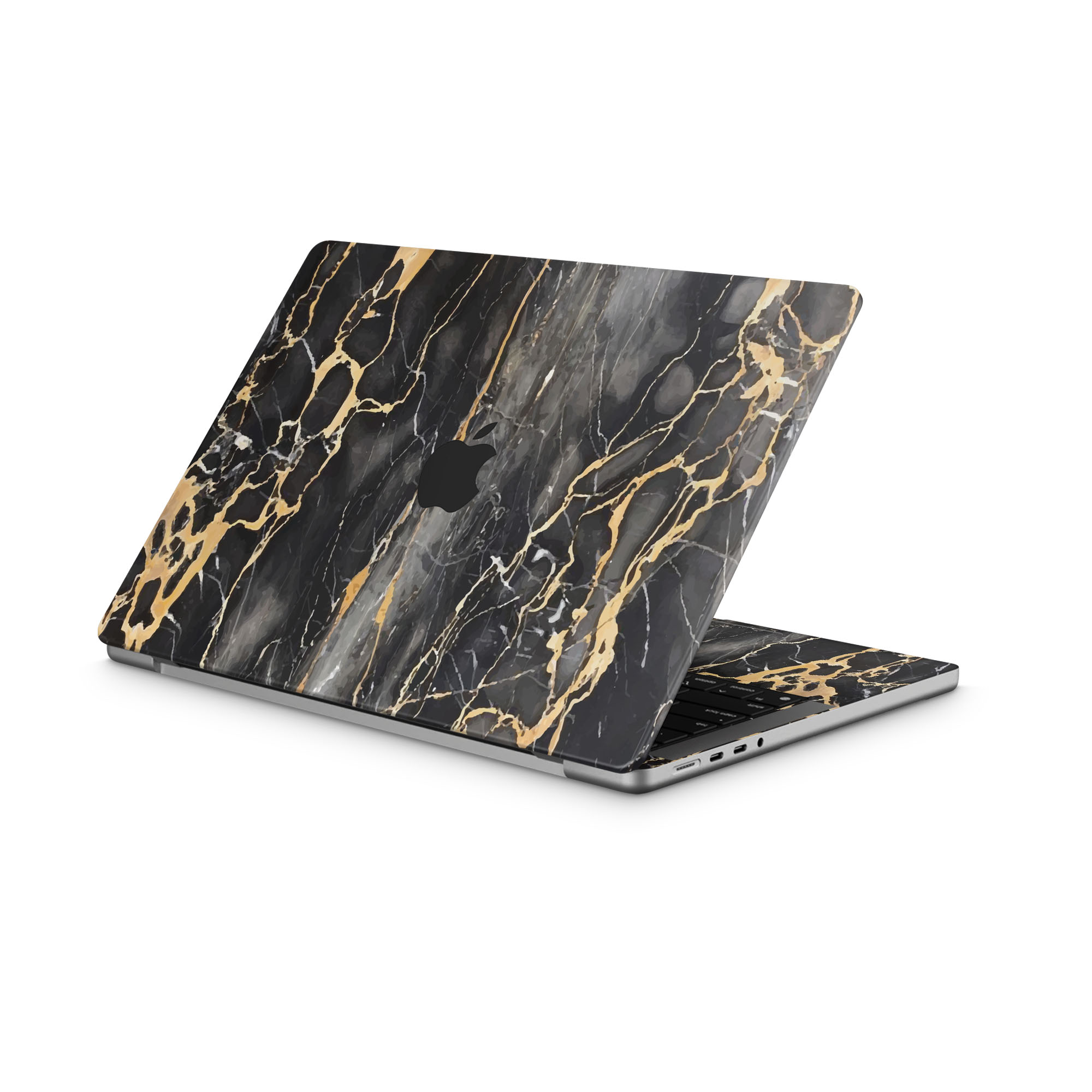 MacBook Pro 14'' (2021) Black Gold Fusion Art Skin - WrapitSkin The ...