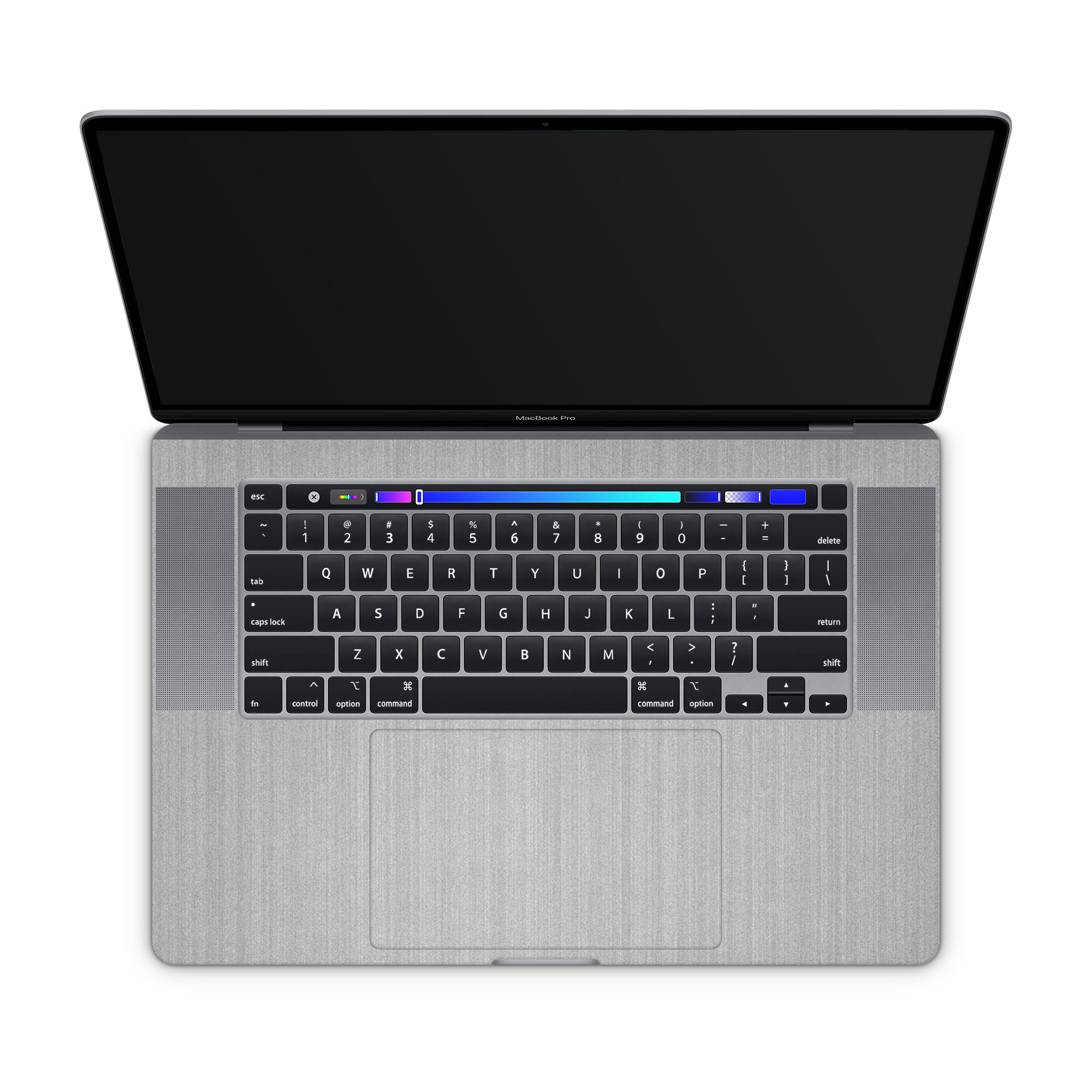 MacBook Pro 16'' (Touch Bar,2019) Brushed Metal Steel Skin - WrapitSkin ...