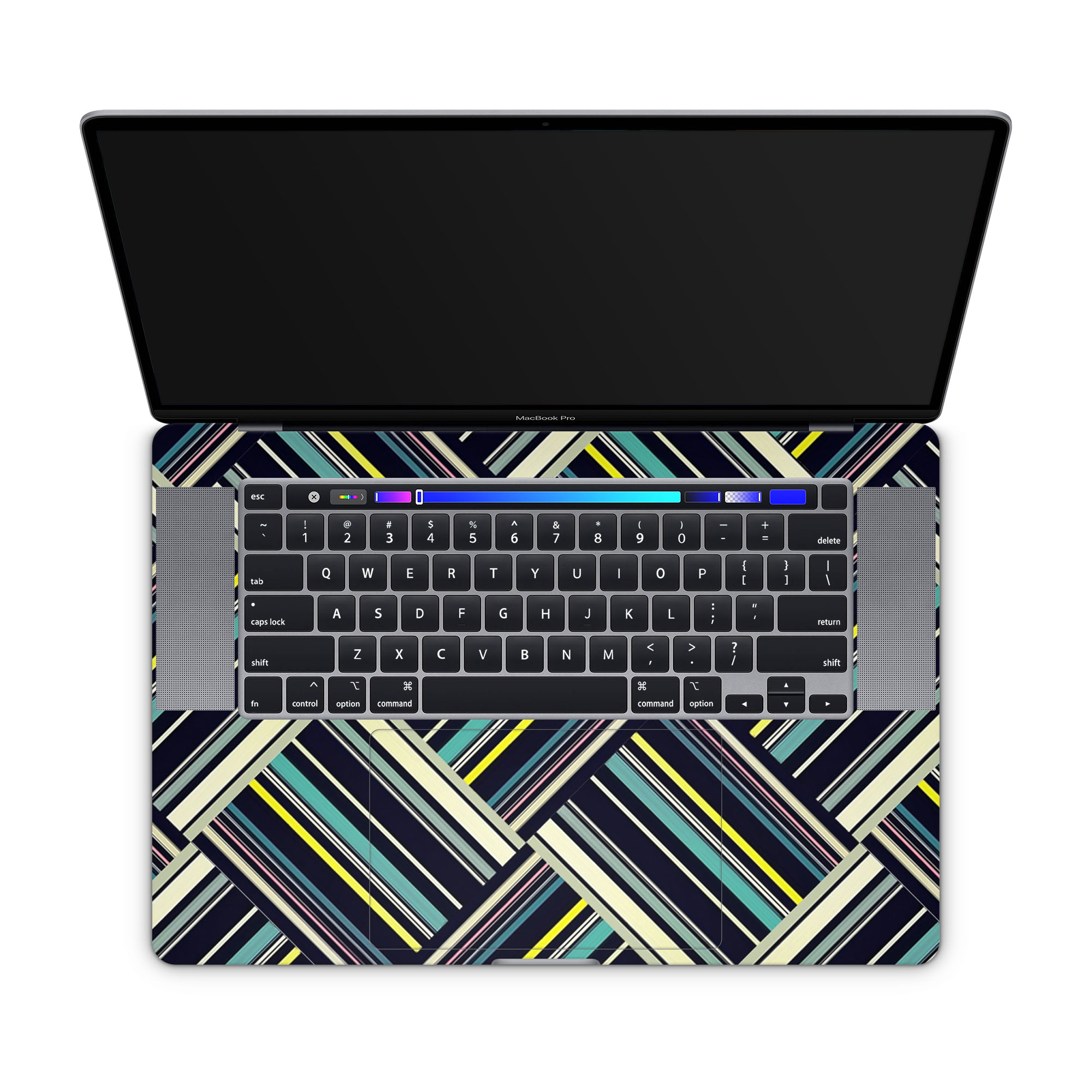 MacBook Pro 16'' (Touch Bar,2019) Striped Abstract Skin - WrapitSkin ...