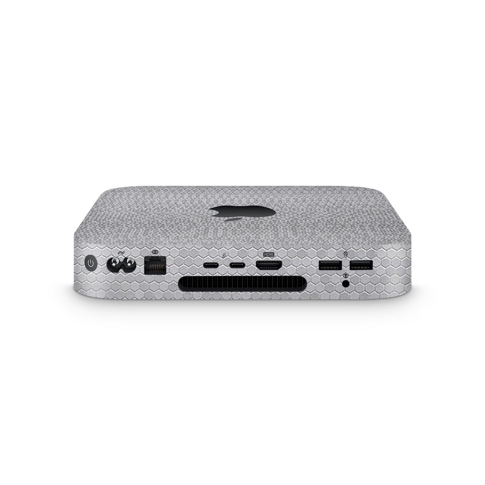 Mac Mini M1 Honeycomb Silver Skin - WrapitSkin The Ultimate Protection!