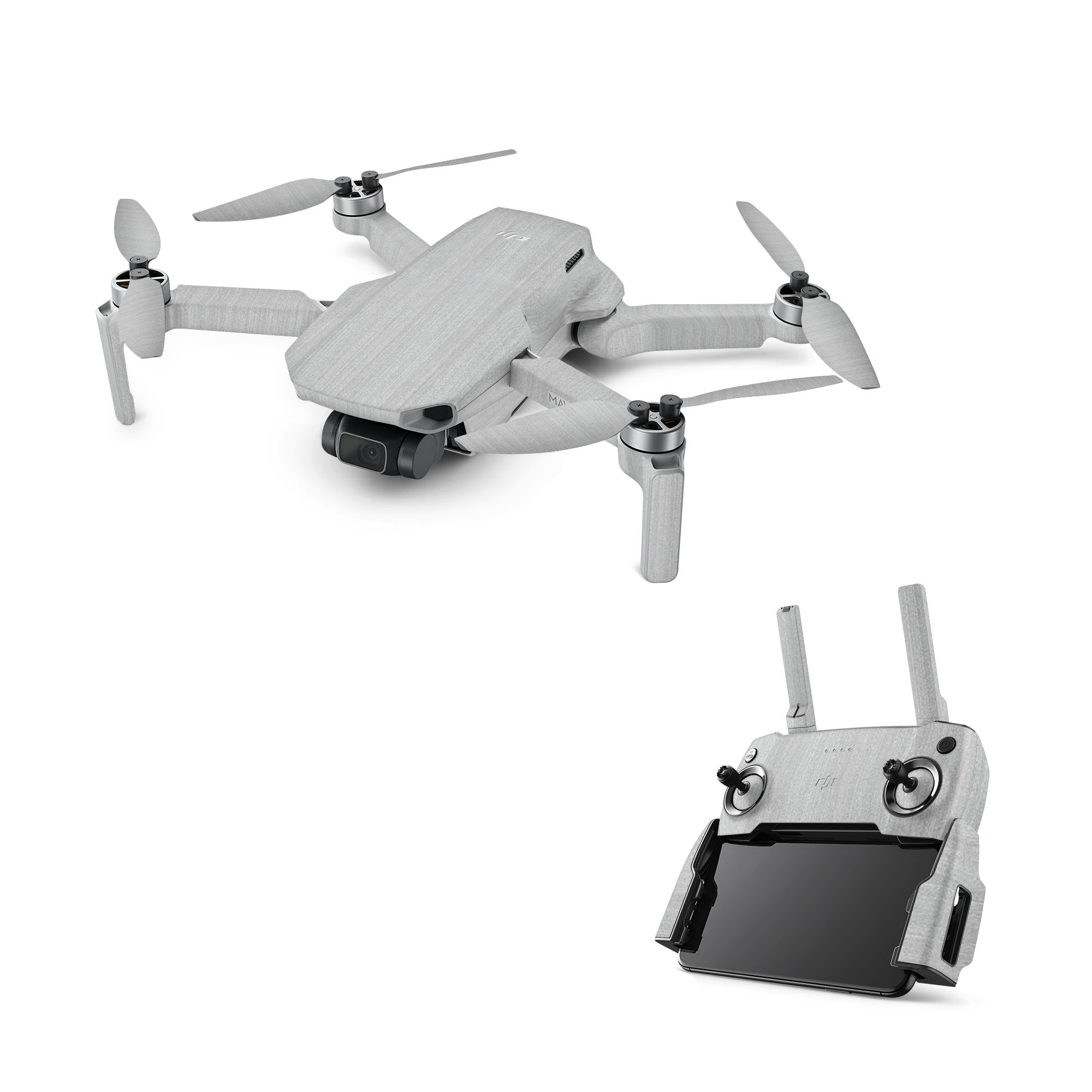 DJI Mavic Mini Brushed Metal Steel Skin - WrapitSkin The Ultimate ...