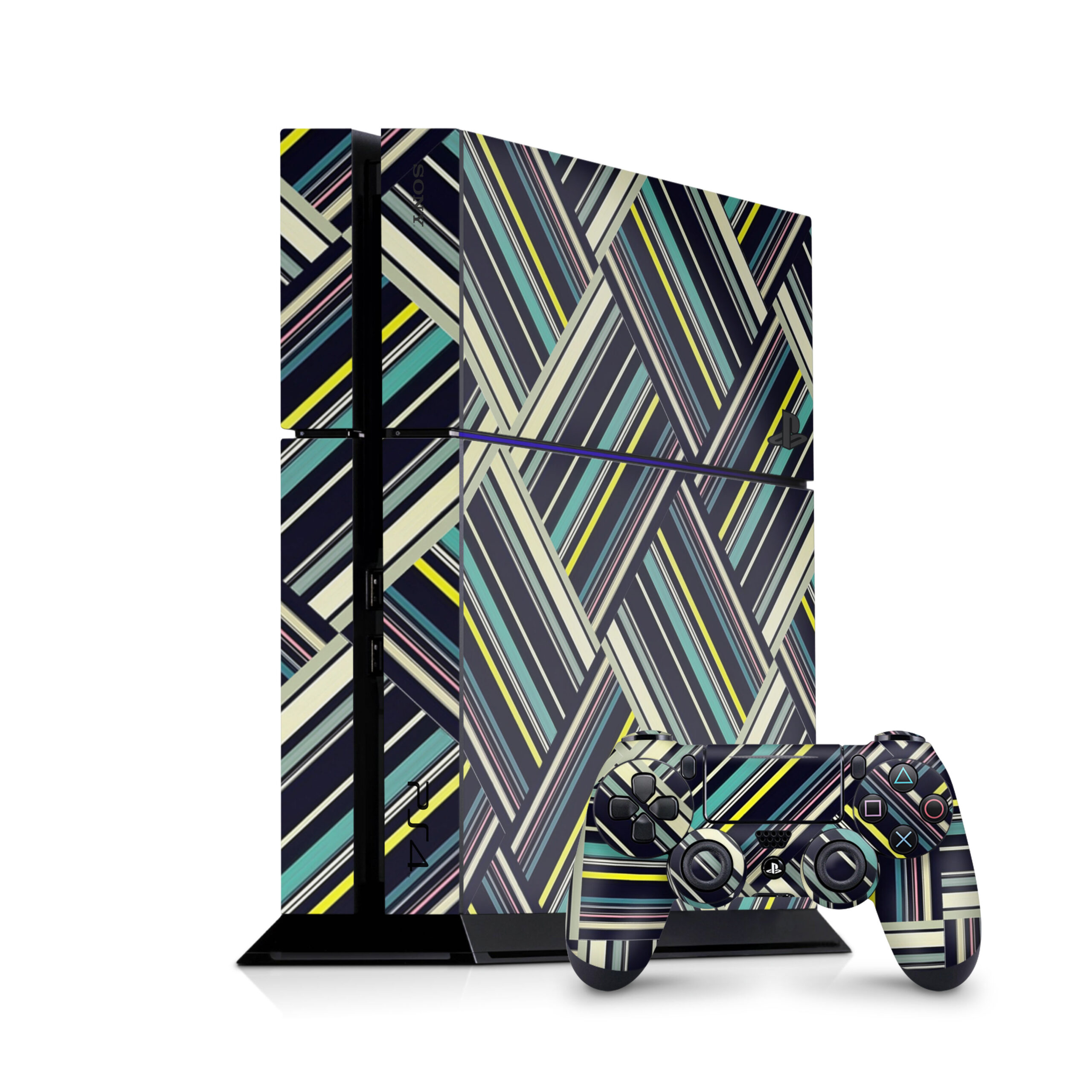 Playstation 4 Striped Abstract Skin - WrapitSkin The Ultimate Protection!
