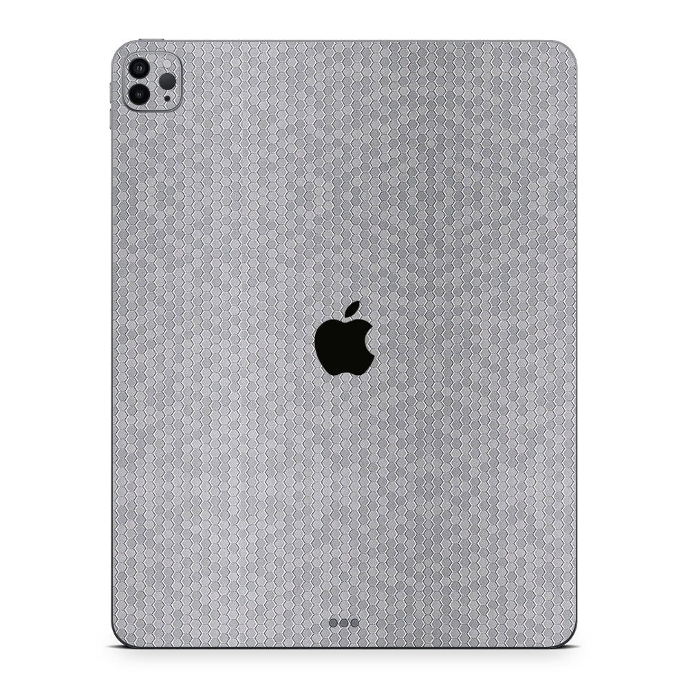 IPad Pro 12.9'' (Gen 5,2021) Honeycomb Silver Skin - WrapitSkin The Ultimate Protection!