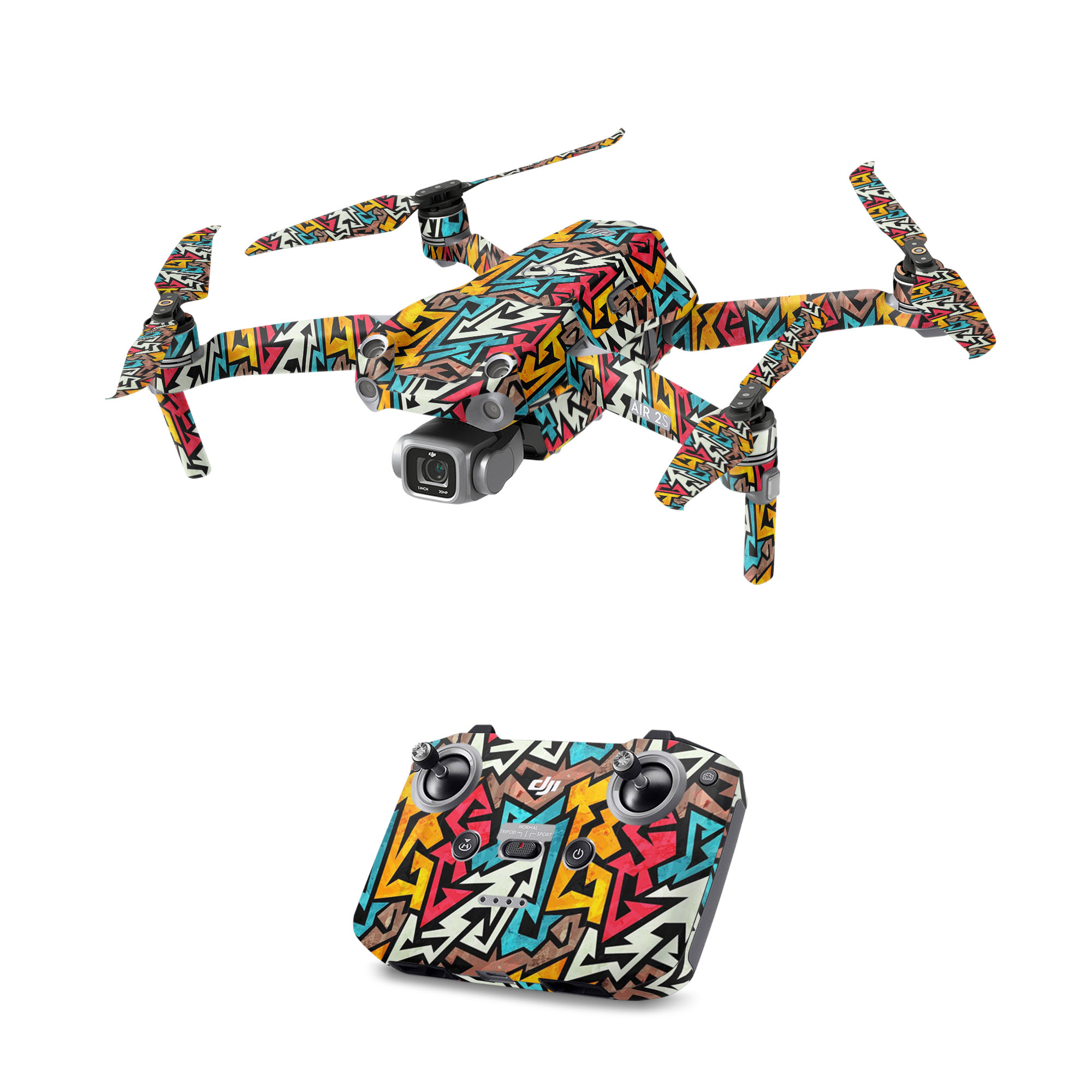 DJI Mavic Air 2s Music Maze Skin - WrapitSkin The Ultimate Protection!