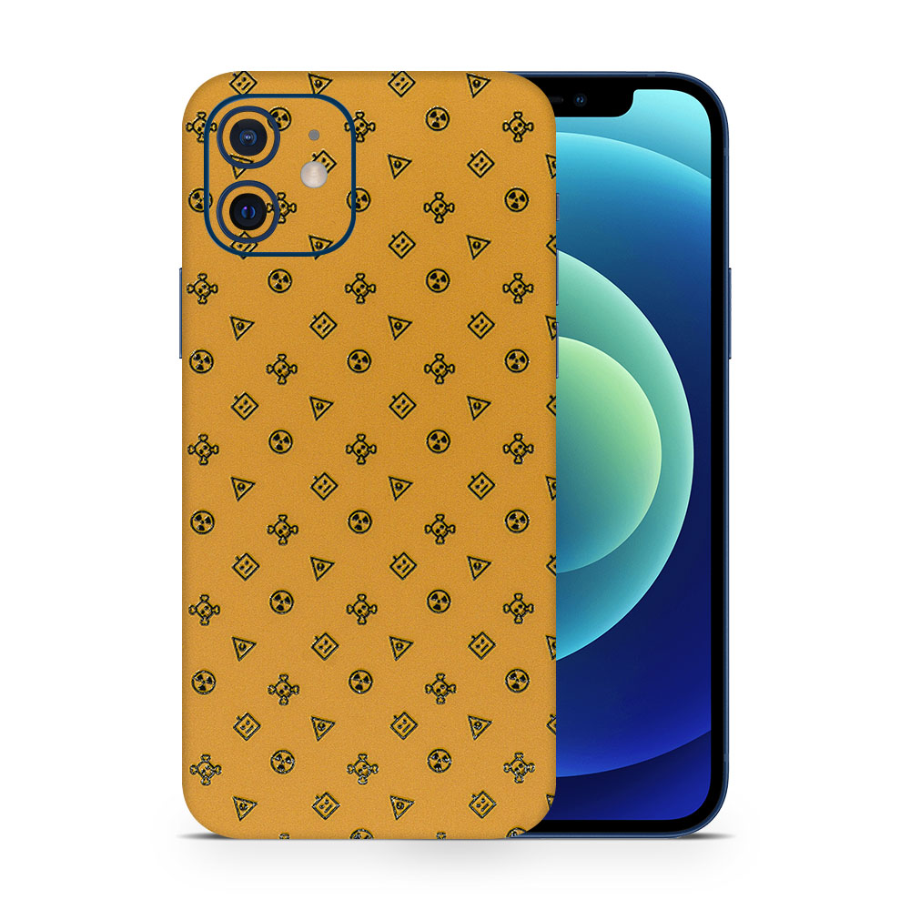 IPhone 12 Mini Yellow Danger 3D Skin - WrapitSkin The Ultimate Protection!