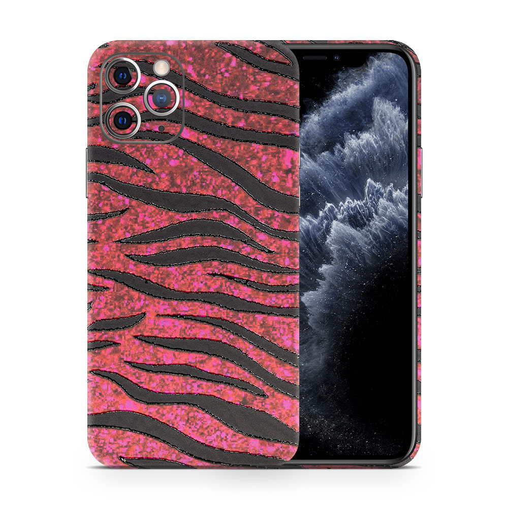 IPhone 11 Pro Red Zebra 3D Skin - WrapitSkin The Ultimate Protection!
