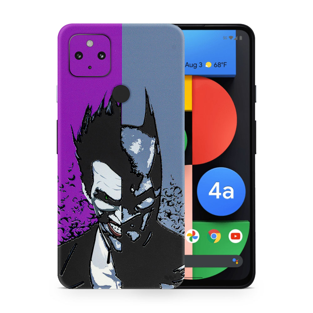 Pixel 4A 5G Batman Vs Joker 3D Skin - WrapitSkin The Ultimate Protection!