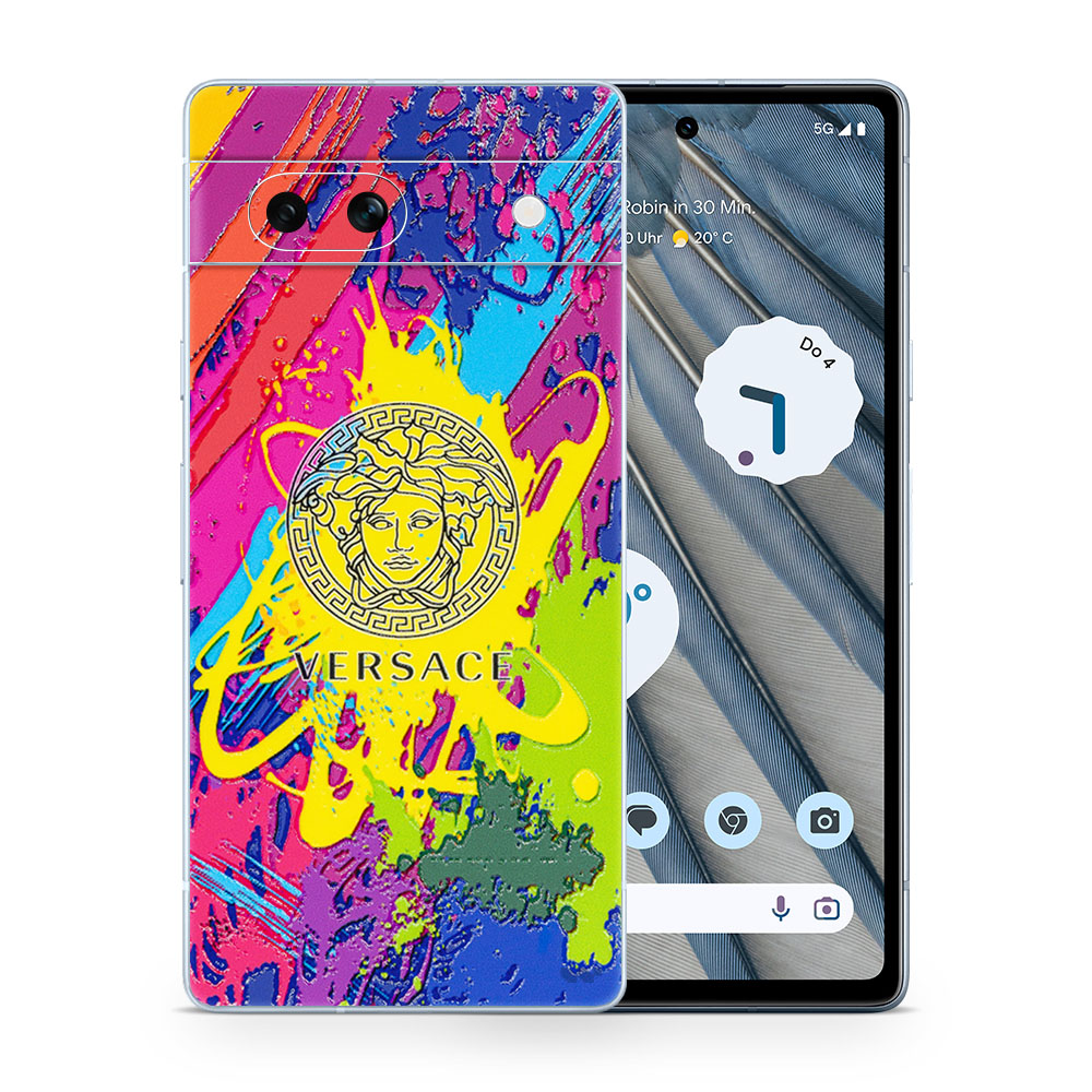 Pixel 7A Versace Colorful 3D Skin - WrapitSkin The Ultimate Protection!