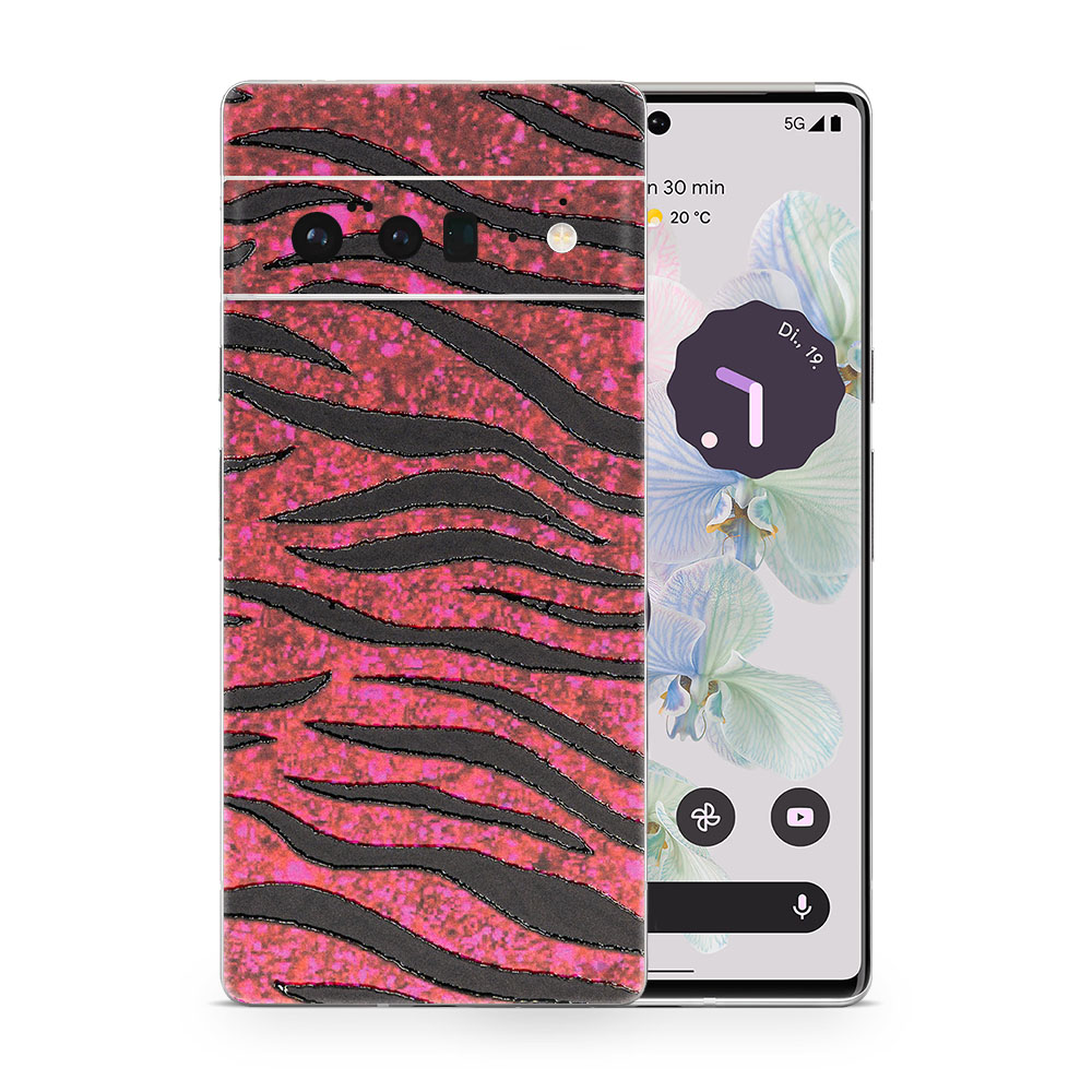 Pixel 6 Pro Red Zebra 3D Skin - WrapitSkin The Ultimate Protection!