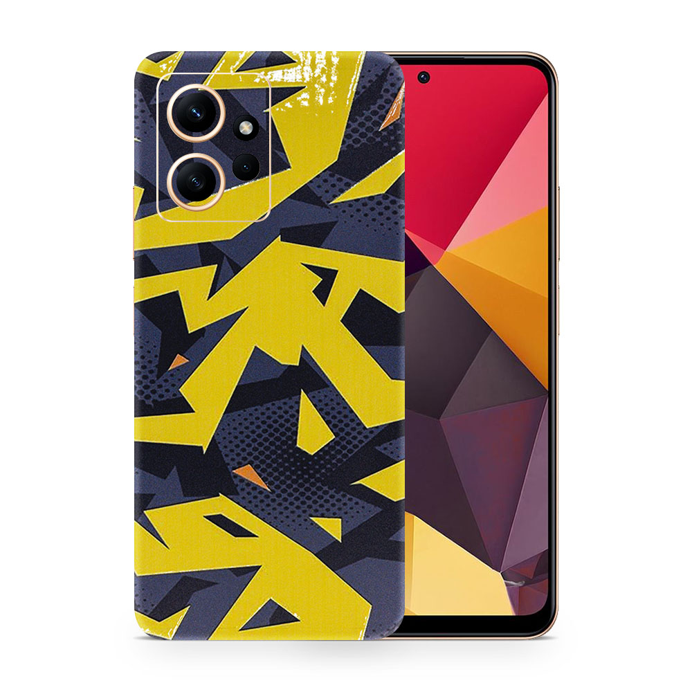Redmi Note 12 4G Abstract Yellow 3D Skin - WrapitSkin The Ultimate ...