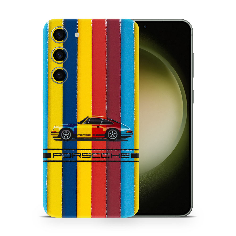 Galaxy S23 Porsche Multicolor 3D Skin - WrapitSkin The Ultimate Protection!