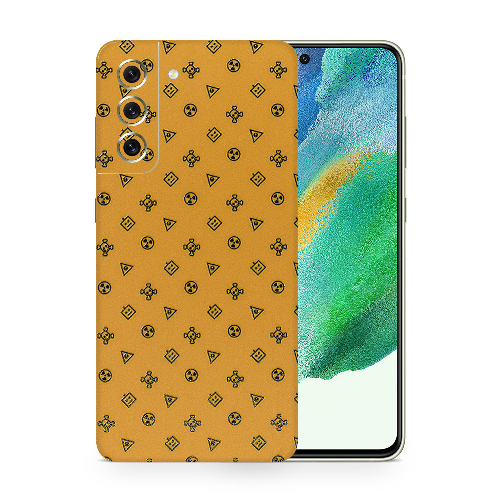 Galaxy S21 FE Yellow Danger 3D Skin - WrapitSkin The Ultimate Protection!