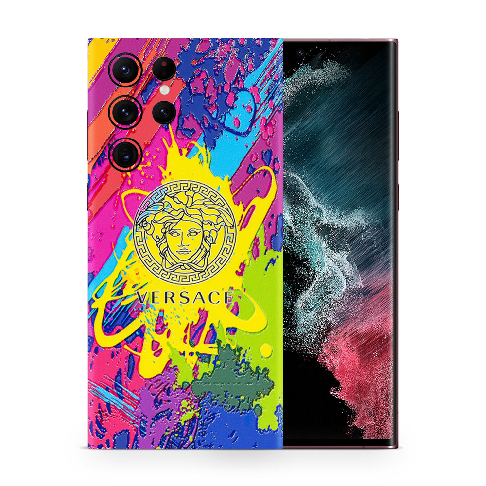 Galaxy S22 Ultra Versace Colorful 3D Skin - WrapitSkin The Ultimate ...