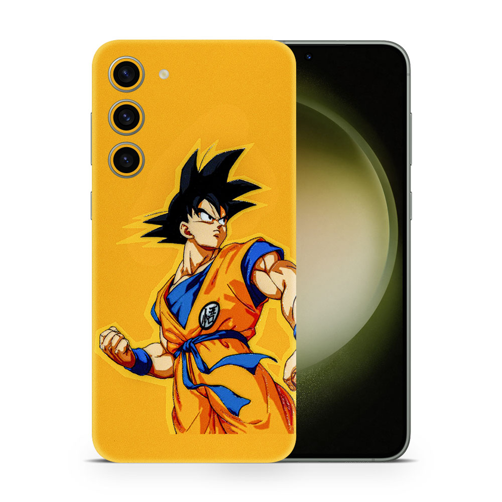 Galaxy S23 Goku Yellow 3D Skin - WrapitSkin The Ultimate Protection!