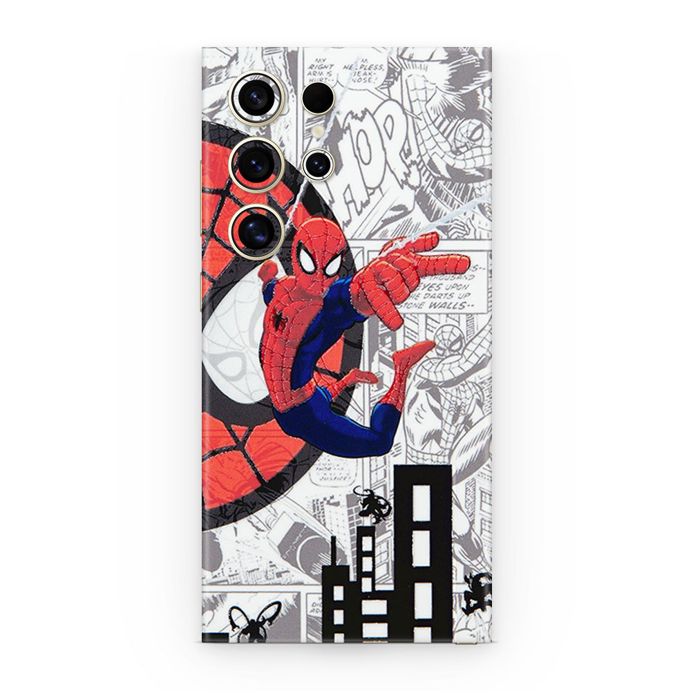 Galaxy S24 Ultra Spiderman Comic 3D Skin - WrapitSkin The Ultimate ...