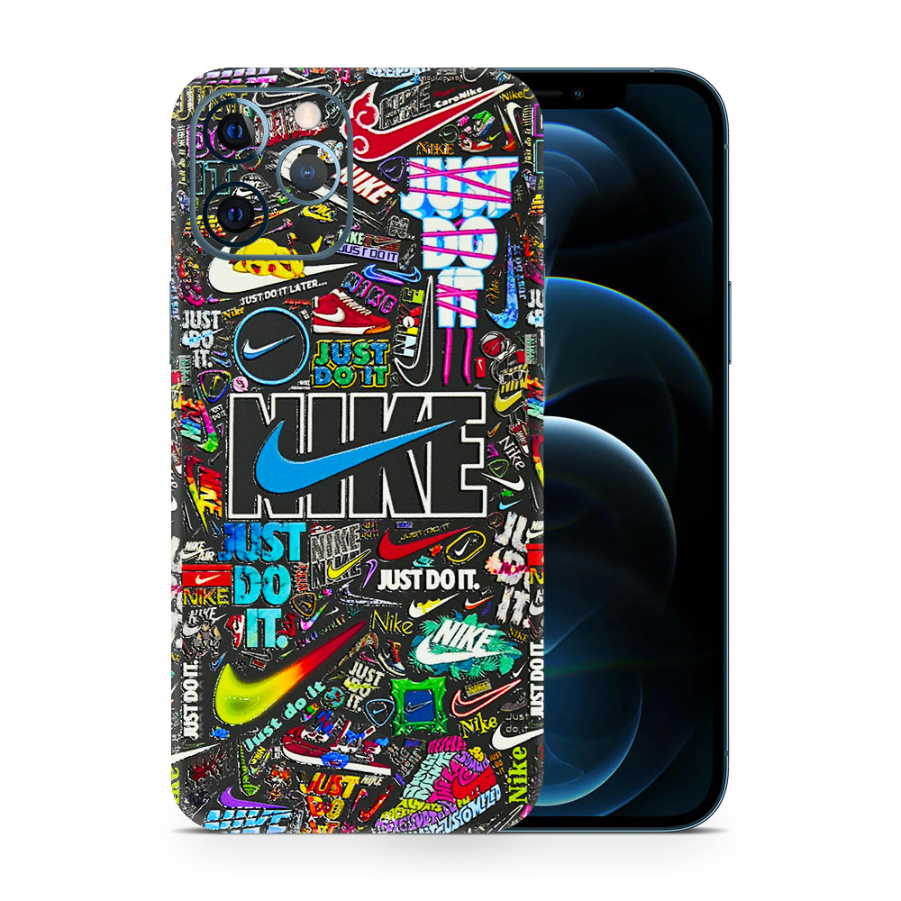 IPhone 12 Pro Max Nike Logos 3D Skin - WrapitSkin The Ultimate Protection!
