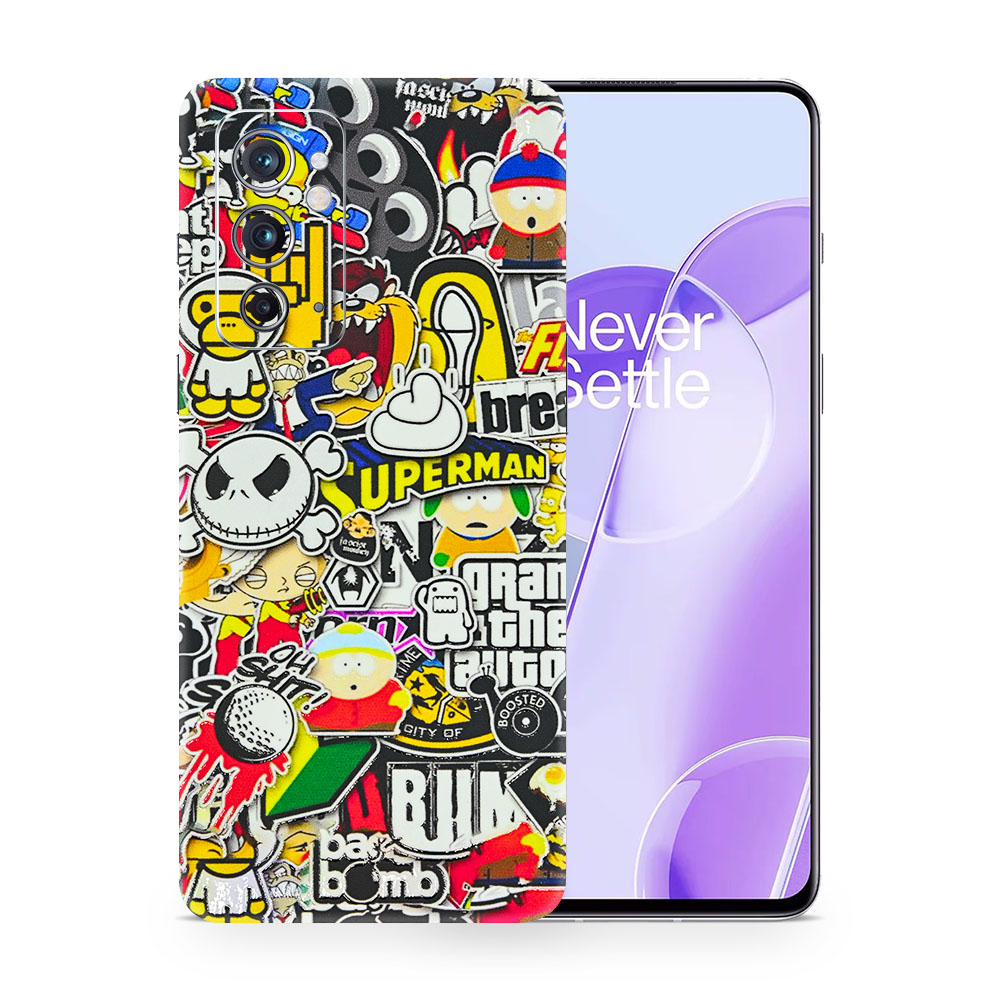 OnePlus 9RT Sticker Bomb 3D Skin - WrapitSkin The Ultimate Protection!