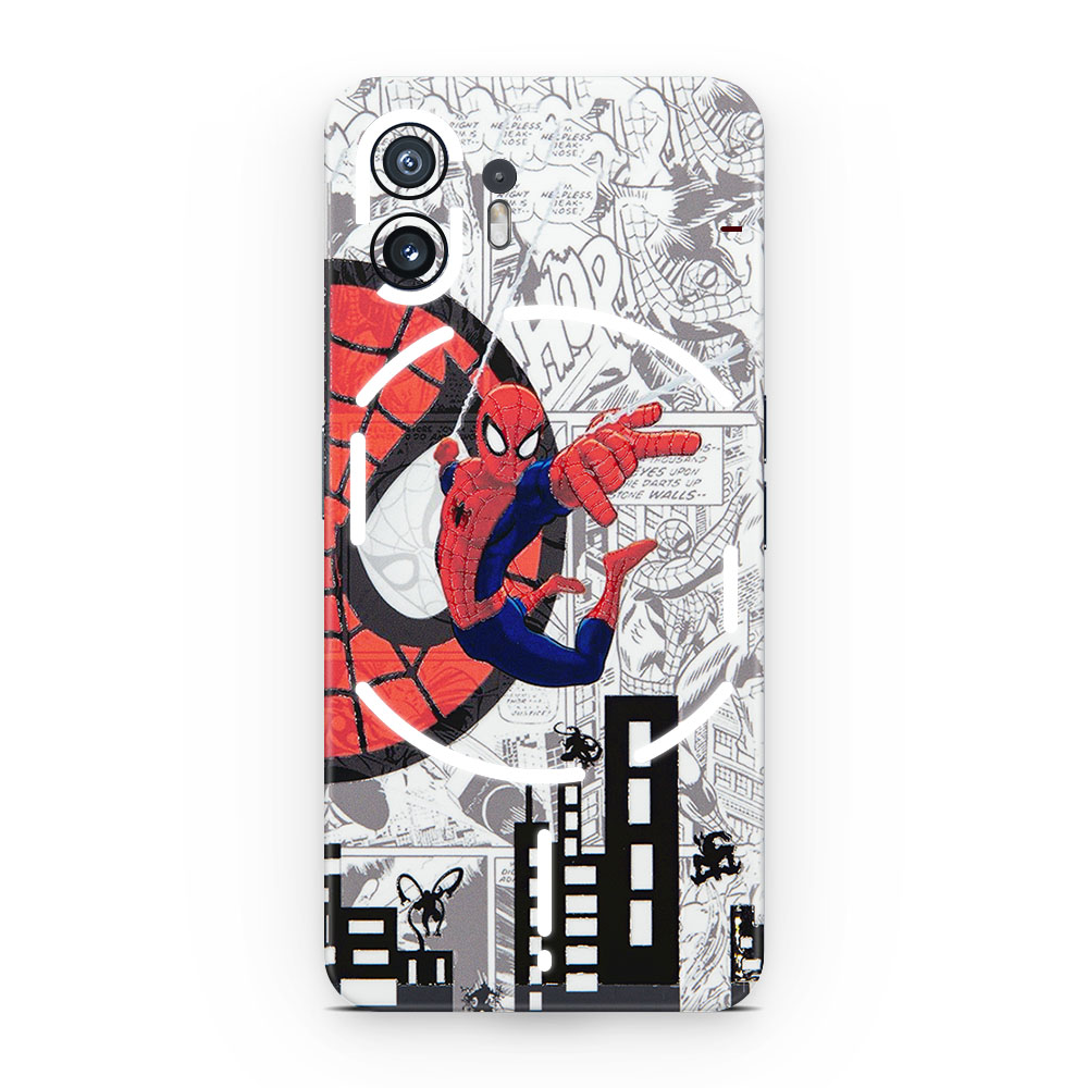 Nothing Phone 2 Spiderman Comic 3D Skin - WrapitSkin The Ultimate ...